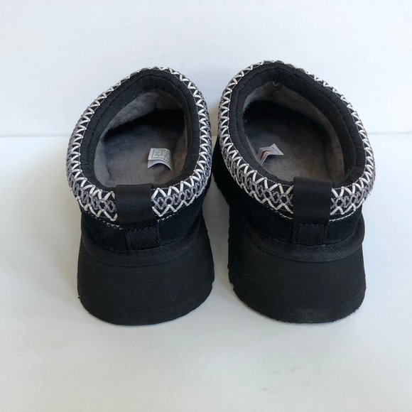 UGG | Shoes | Ugg Women Tazz Black Shearling Lined Suede Platform ...
